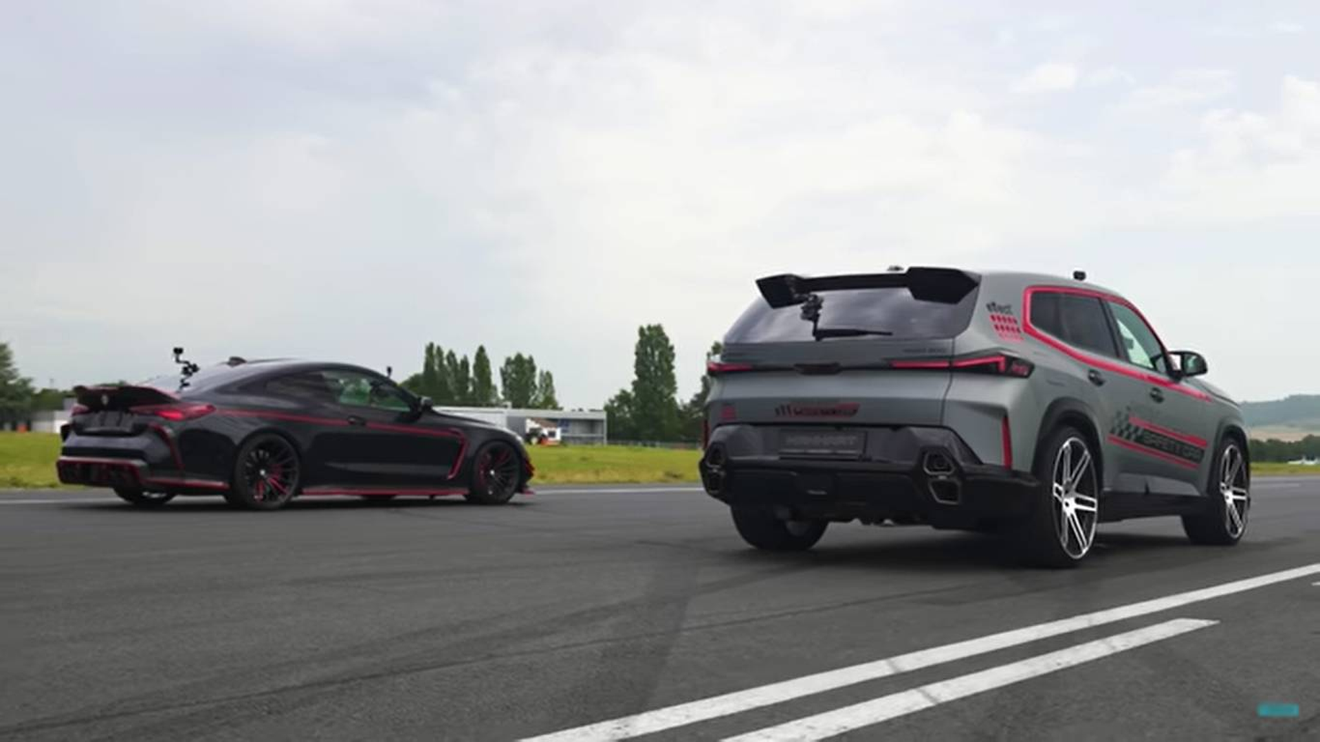BMW M4 CSL vs XM, con tuning Manhart: guarda la drag race