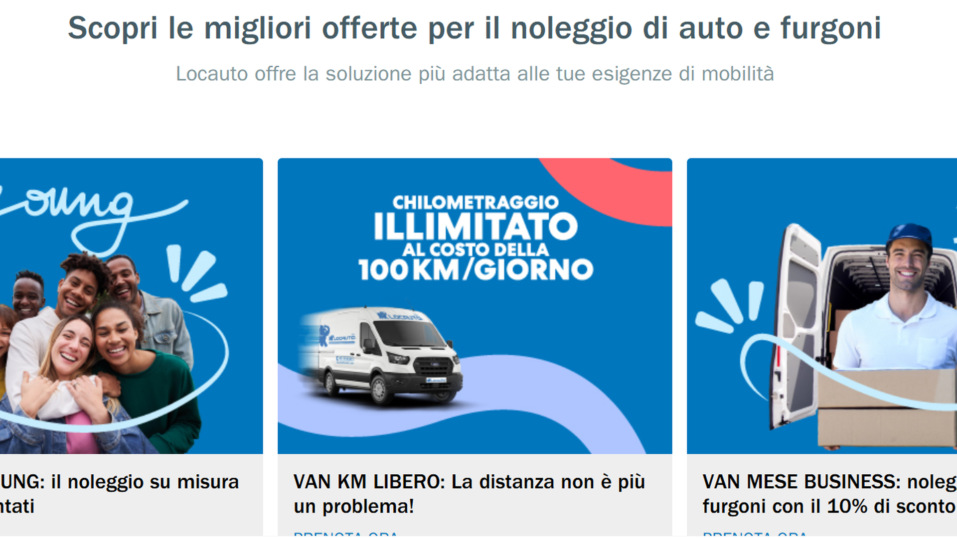 Locauto: le promozioni di marzo 2026 per noleggiare auto e furgoni ...